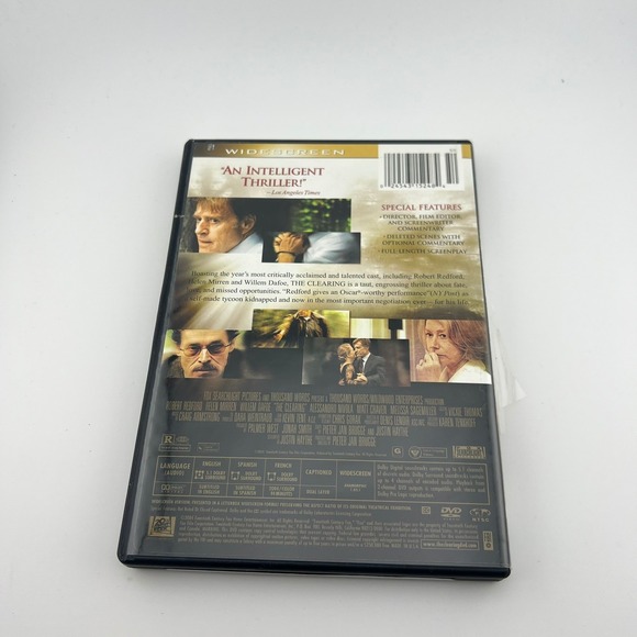 Media | The Clearing Dvd Robert Redford Helen Mirren Willem Dafoe Drama ...